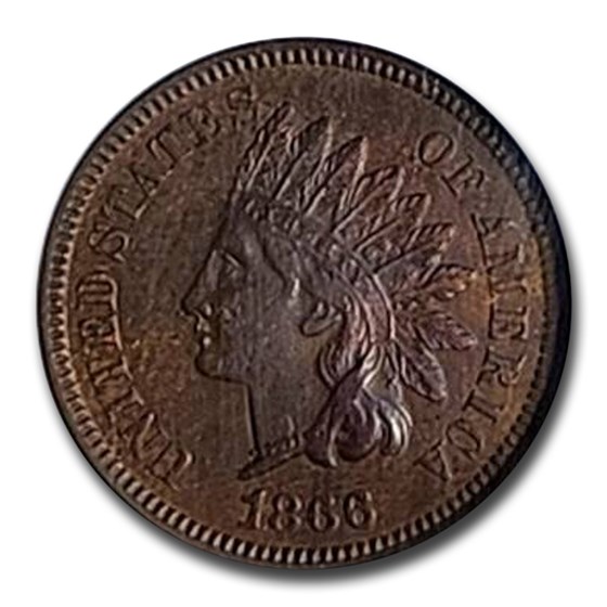 Buy 1866 Indian Head Cent AU-55 NGC | APMEX