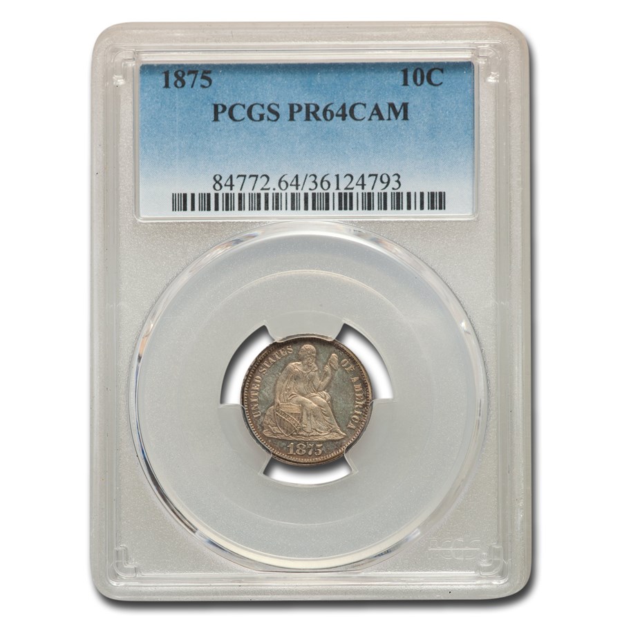 Buy 1866 Liberty Seated Dime PR-64 Cameo PCGS | APMEX