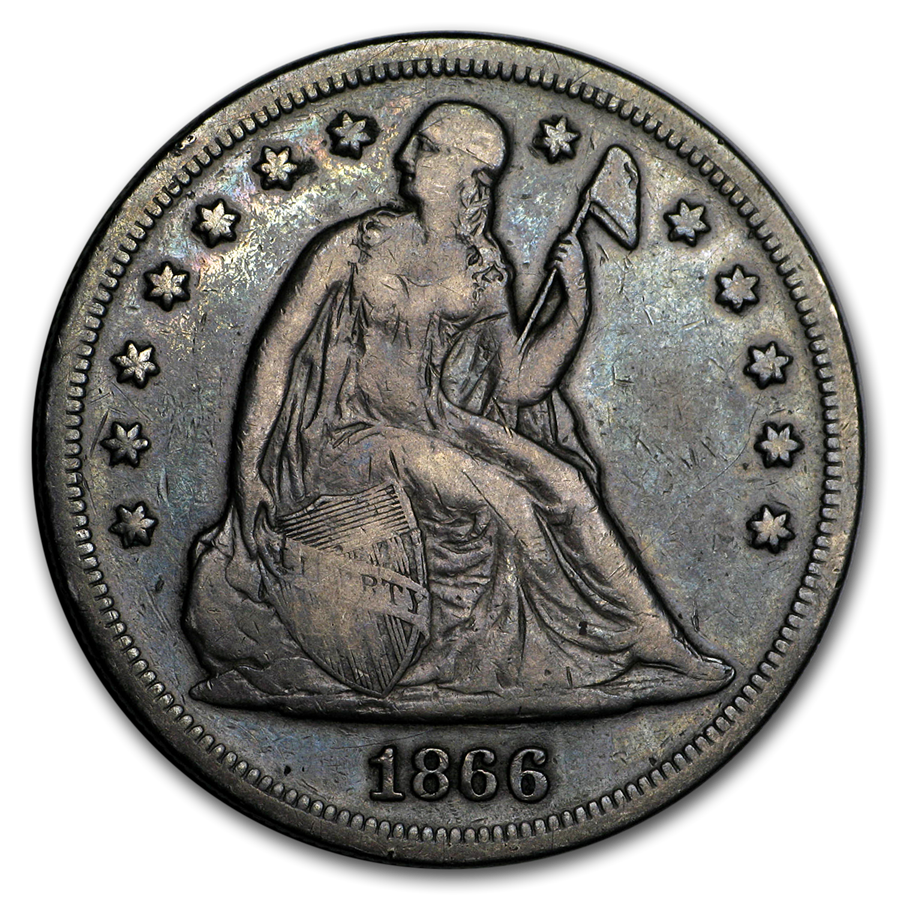 Buy 1866 Liberty Seated Dollar VF | APMEX