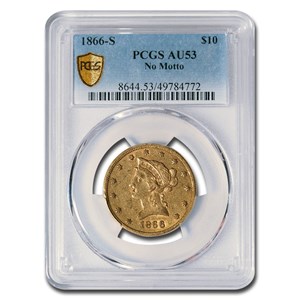 Buy 1866-S Liberty Gold Eagle AU-53 PCGS (No Motto) | APMEX