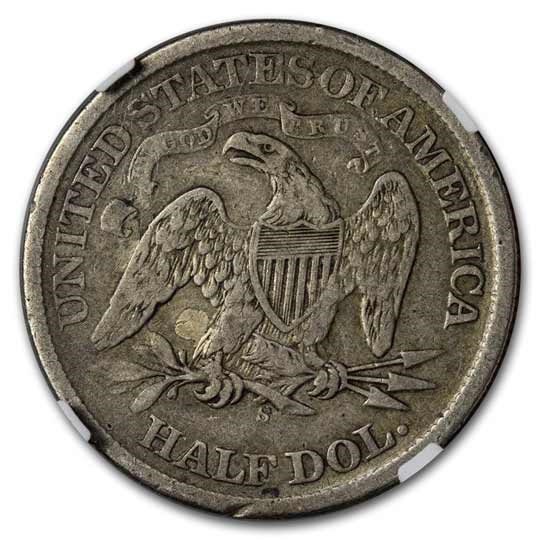 Buy 1866-S Liberty Seated Half Dollar VF-30 NGC | APMEX
