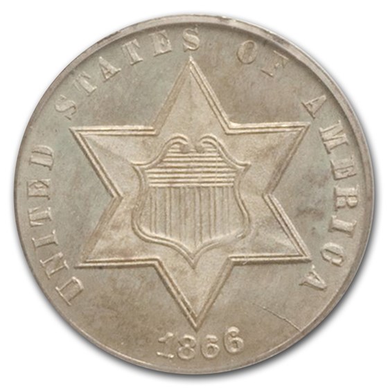 Buy 1866 Three Cent Silver MS-67 PCGS | APMEX