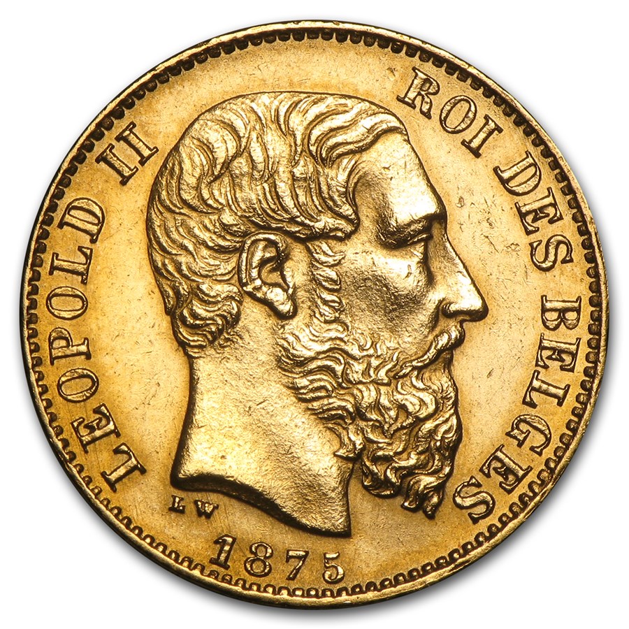 Buy 1867-1914 Belgium Gold 20 Francs Leopold II Avg Circ (Random) | APMEX
