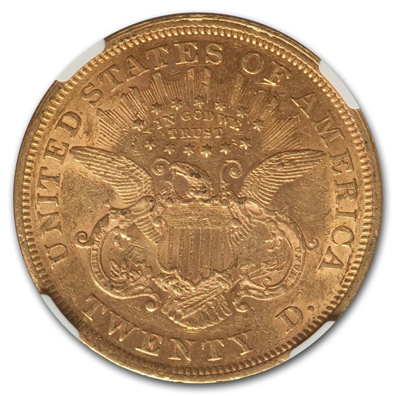 Buy 1867 $20 Liberty Gold Double Eagle AU-53 NGC | APMEX