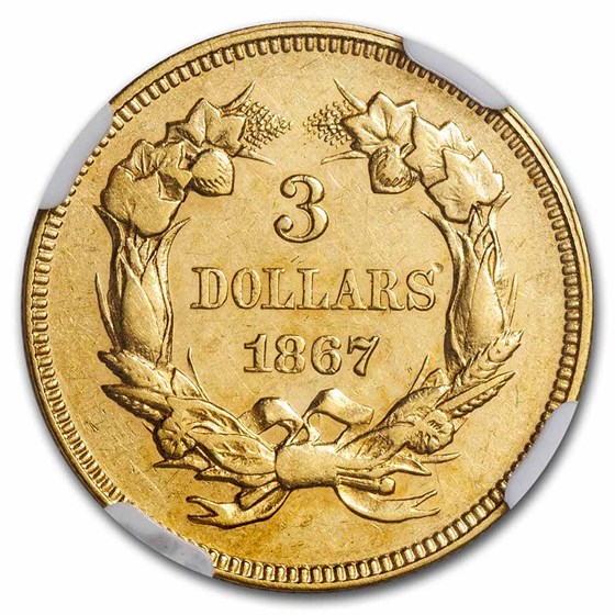 Buy 1867 $3 Gold Princess PF-53 NGC CAC | APMEX