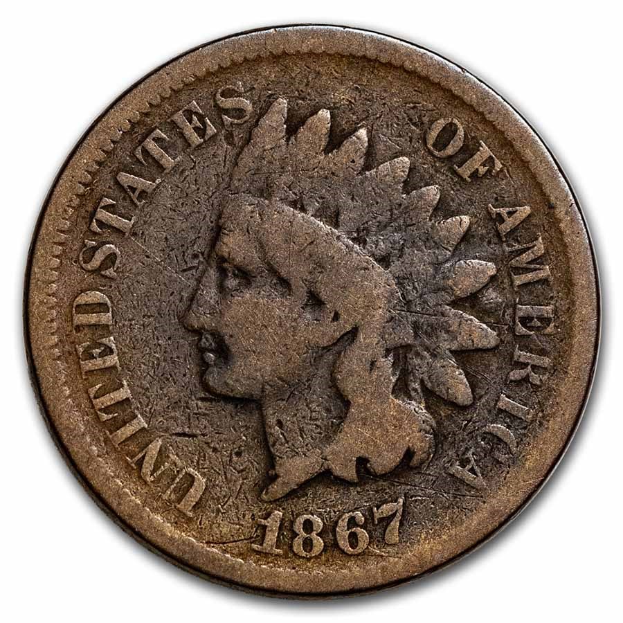 Buy 1867 Indian Head Cent Good Details | APMEX