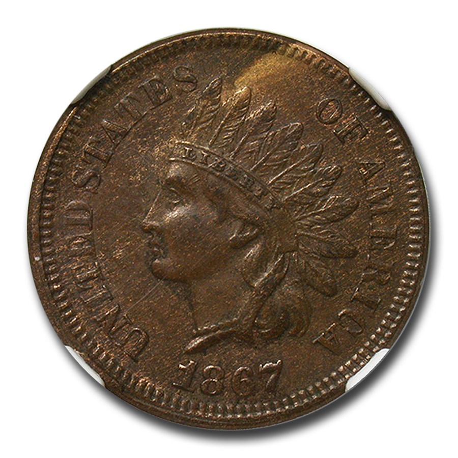 Buy 1867 Indian Head Cent MS-61 NGC (Brown) | APMEX