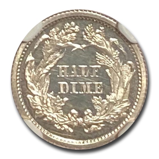 Buy 1867 Liberty Seated Half Dime PF-67 UCAM NGC | APMEX