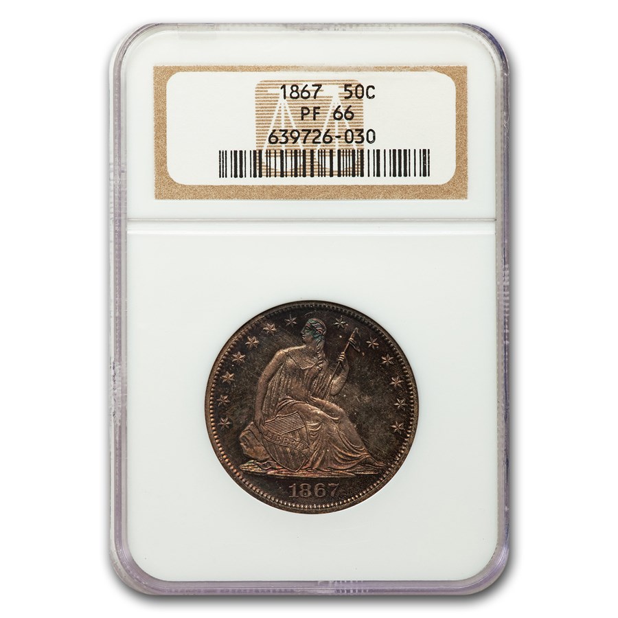 Buy 1867 Liberty Seated Half Dollar PF-66 NGC | APMEX