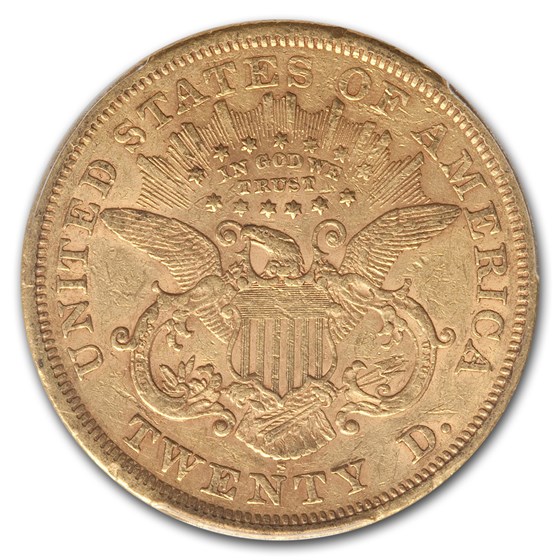 Buy 1867-S $20 Liberty Gold Double Eagle AU-50 PCGS | APMEX