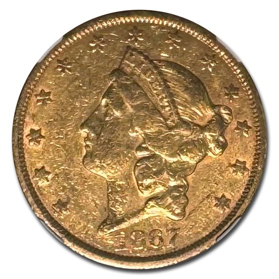 Buy 1867-S $20 Liberty Gold Double Eagle AU-53 NGC | APMEX