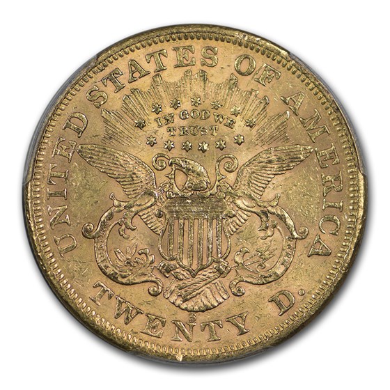 Buy 1867-S $20 Liberty Gold Double Eagle AU-58 PCGS CAC | APMEX
