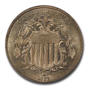 Buy 1867 Shield Nickel AU-58 PCGS | APMEX