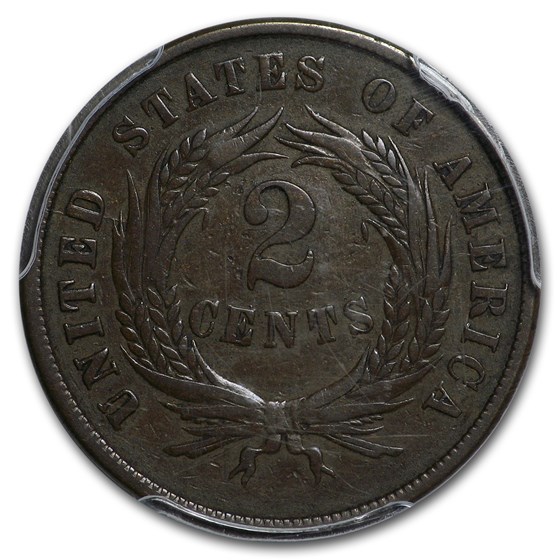Buy 1867 Two Cent Piece VF-35 PCGS (Doubled Die) | APMEX