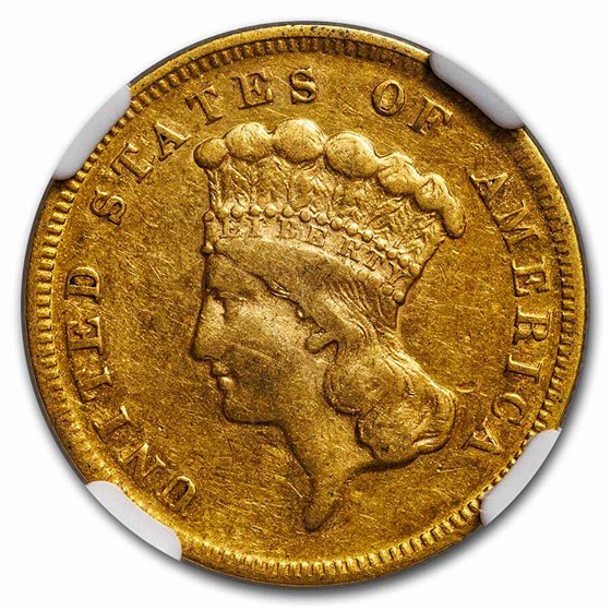 Buy 1868 $3 Gold Princess XF-40 NGC | APMEX