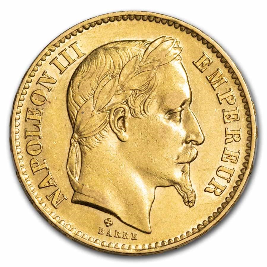 Buy 1868-BB France Gold 20 Francs AU | APMEX