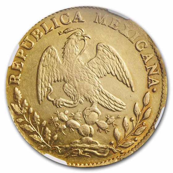 Buy 1868 C CE Mexico Gold 8 Escudos AU-58 NGC | APMEX