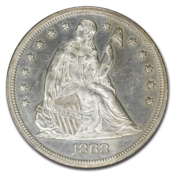 Buy 1868 Liberty Seated Dollar MS-61 PCGS (MPD) | APMEX