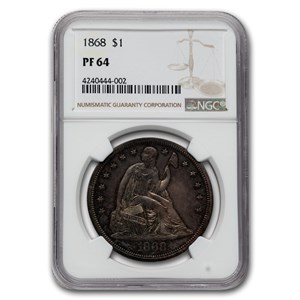 Buy 1868 Liberty Seated Dollar PF-64 NGC | APMEX