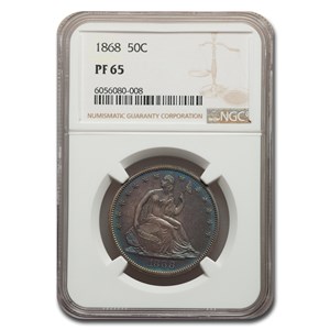 Buy 1868 Liberty Seated Half Dollar PF-65 NGC | APMEX