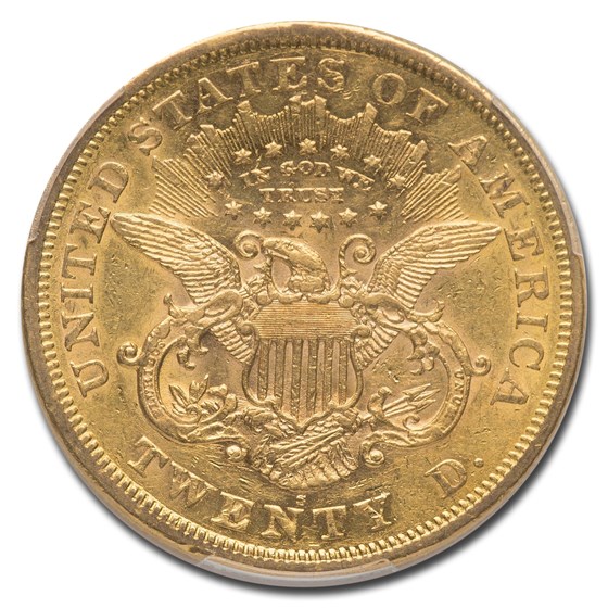 Buy 1868-S $20 Liberty Gold Double Eagle AU-55 PCGS | APMEX