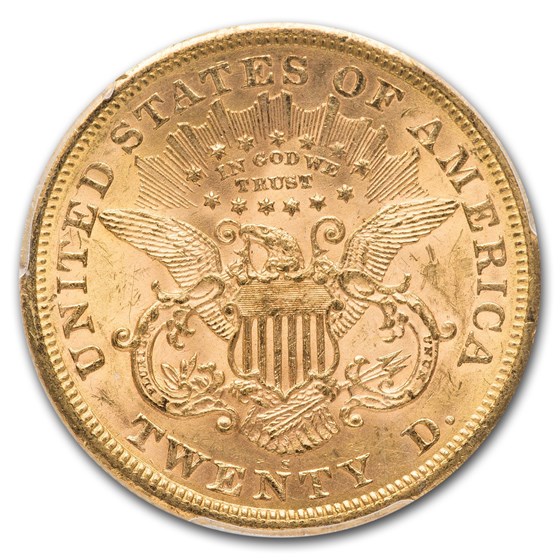 Buy 1868-S $20 Liberty Gold Double Eagle MS-62+ PCGS | APMEX