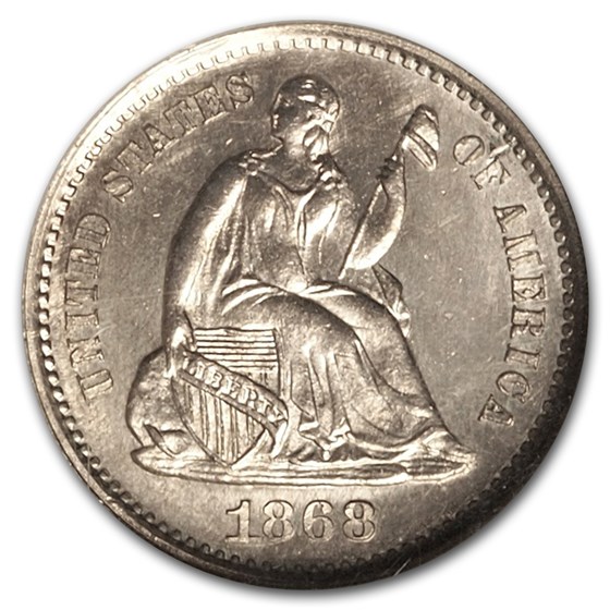 Buy 1868-S Liberty Seated Half Dime MS-65 NGC | APMEX