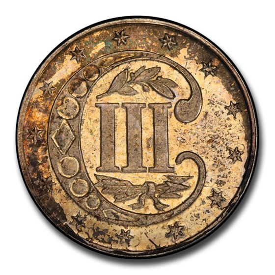 Buy 1868 Three Cent Silver MS-64 PCGS | APMEX