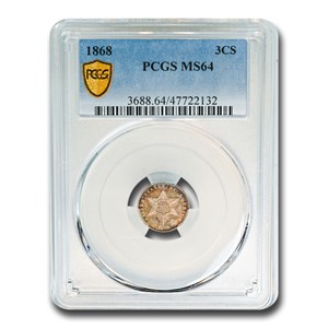 Buy 1868 Three Cent Silver MS-64 PCGS | APMEX