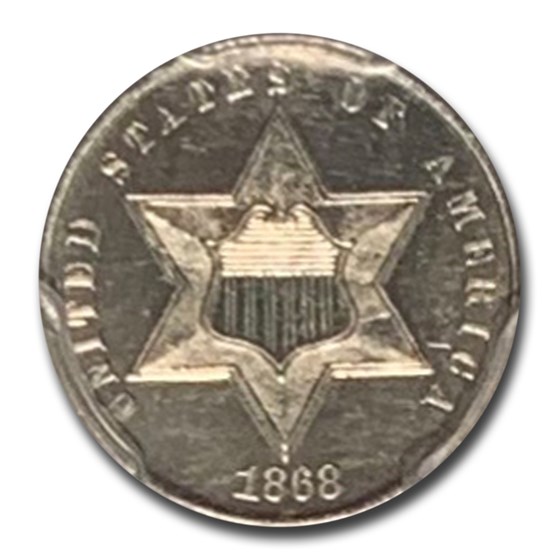 Buy 1868 Three Cent Silver PR-63 PCGS | APMEX