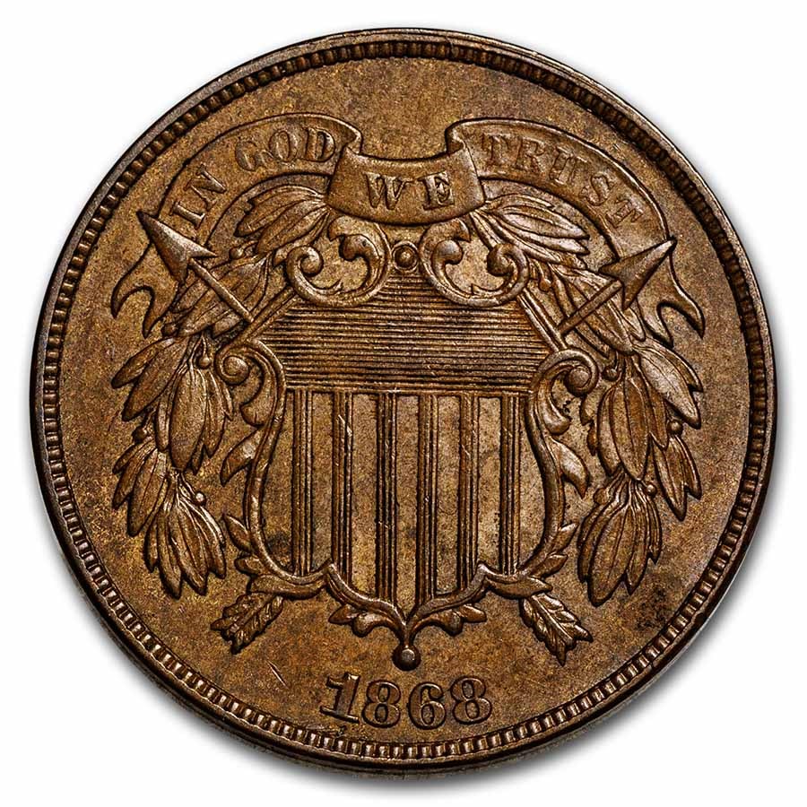 Buy 1868 Two Cent Piece BU | APMEX