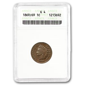Buy 1869/69 Indian Head Cent Good-4 ANACS | APMEX