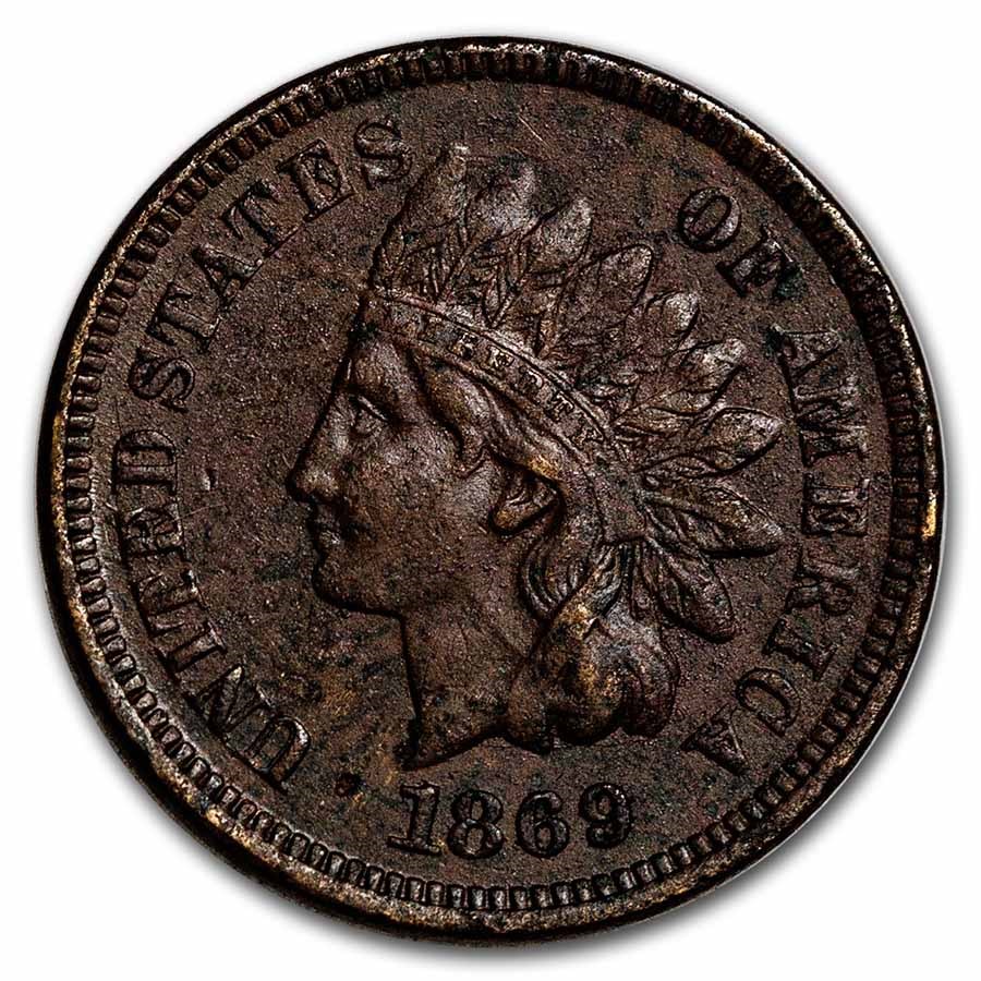 Buy 1869 Indian Head Cent AU Details | APMEX