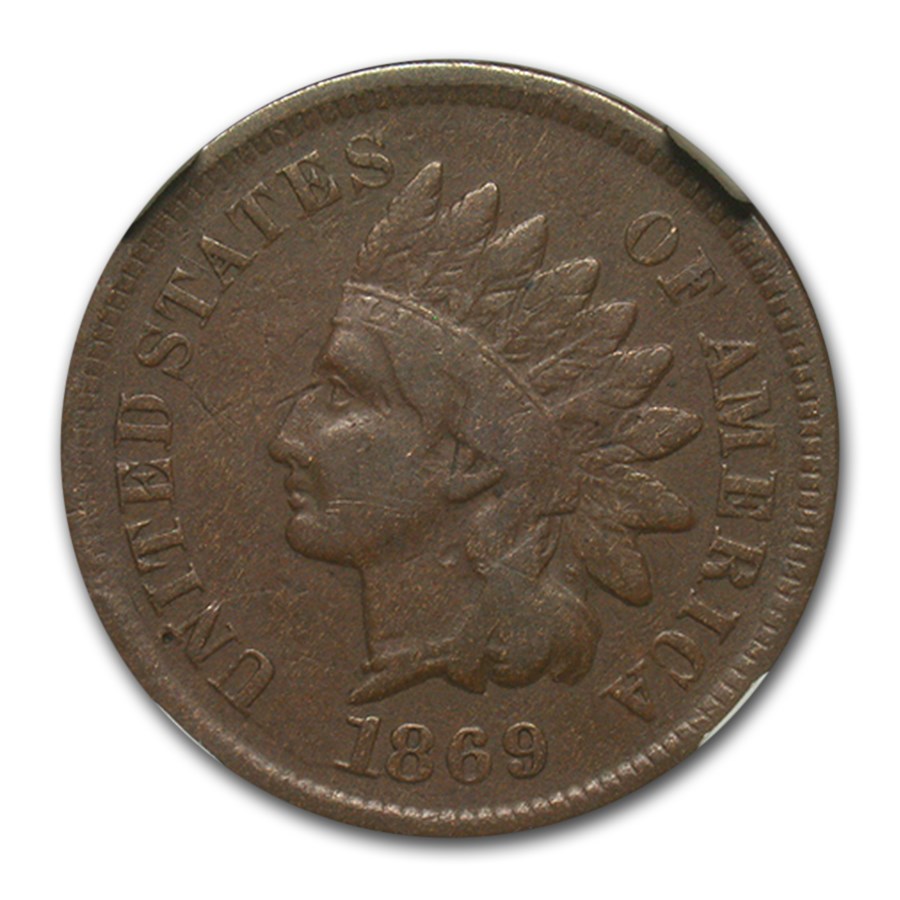 Buy 1869 Indian Head Cent Fine-15 NGC | APMEX