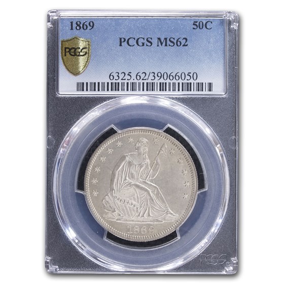 Buy 1869 Liberty Seated Half Dollar MS-62 PCGS | APMEX