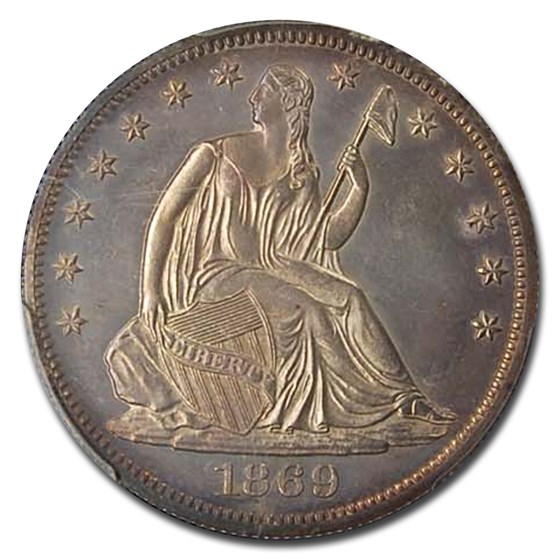 Buy 1869 Liberty Seated Half Dollar PR-64 PCGS | APMEX
