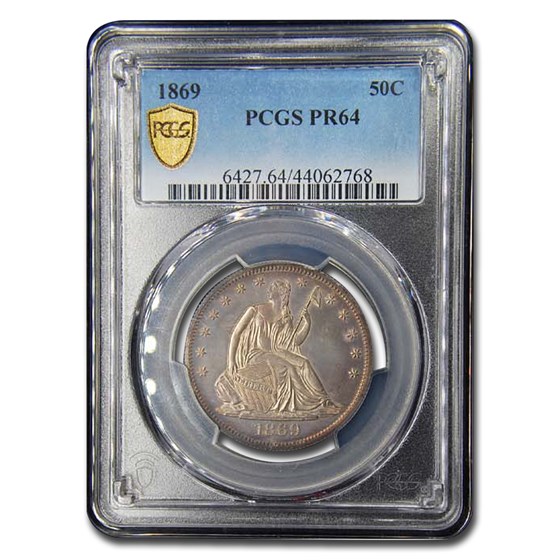Buy 1869 Liberty Seated Half Dollar PR-64 PCGS | APMEX