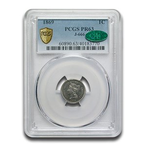 Buy 1869 One Cent Pattern PR-63 PCGS CAC | APMEX