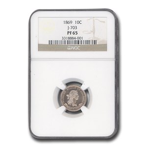 Buy 1869 Pattern Dime PF-65 NGC (J-703) | APMEX