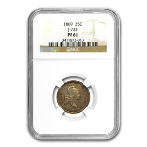 Buy 1869 Pattern Quarter PF-61 NGC (Judd-722 R-6) | APMEX