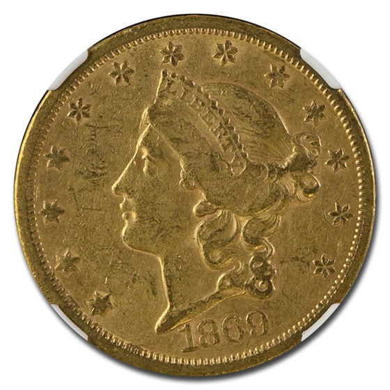 Buy 1869-S $20 Liberty Gold Double Eagle AU-55 NGC | APMEX
