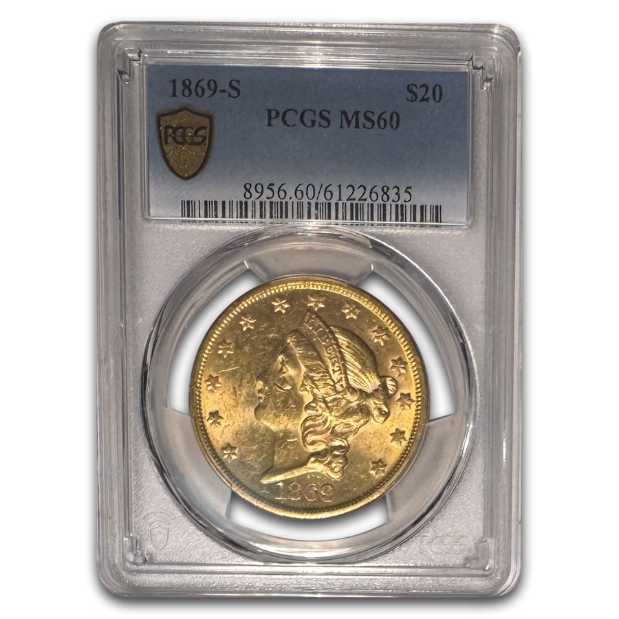 Buy 1869-S $20 Liberty Gold Double Eagle MS-60 PCGS | APMEX
