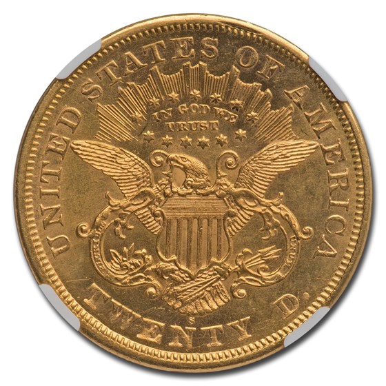 Buy 1869-S $20 Liberty Gold Double Eagle MS-63 NGC | APMEX