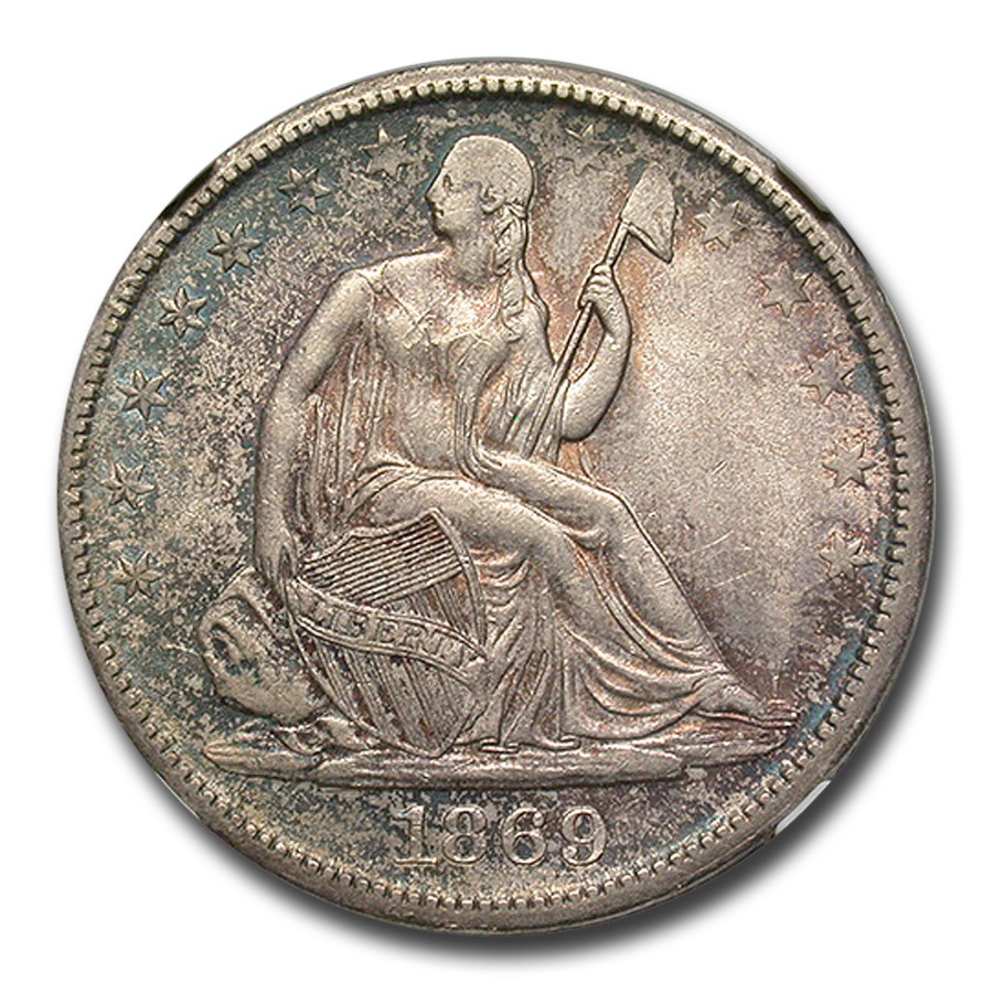 Buy 1869-S Liberty Seated Half Dollar AU-55 NGC | APMEX