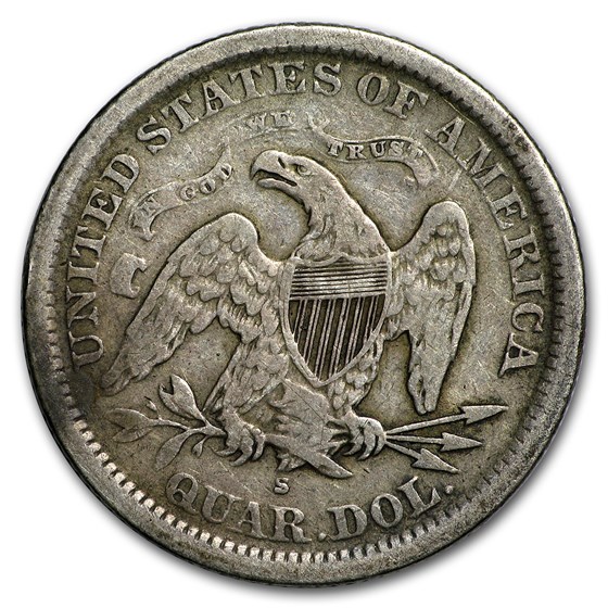 Buy 1869-S Liberty Seated Quarter VF | APMEX