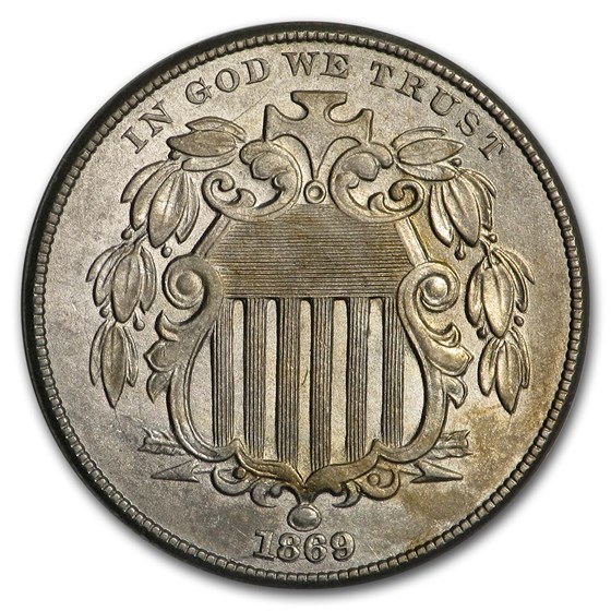 Buy 1869 Shield Nickel BU | APMEX