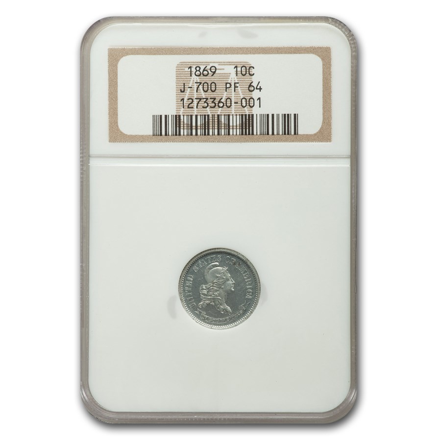 Buy 1869 Standard Silver Dime Pattern PF-64 NGC (J-700) | APMEX
