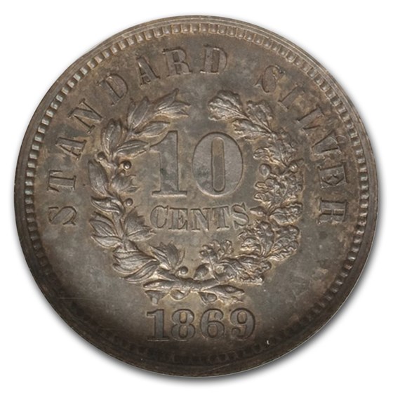 Buy 1869 Standard Silver Dime Pattern PF-64 NGC (J-702) | APMEX