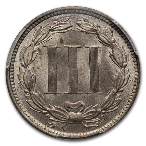 Buy 1869 Three Cent Nickel MS-64 PCGS CAC | APMEX