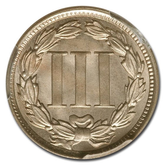 Buy 1869 Three Cent Nickel MS-65 PCGS CAC | APMEX